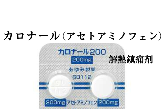 カロナール（アセトアミノフェン）｜解熱鎮痛剤｜こばとも皮膚科｜栄駅（名古屋市栄区）徒歩2分