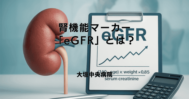 腎機能マーカー「eGFR」とは？数値の見方と年齢別基準値、計算方法 | 医療法人社団豊正会 大垣中央病院